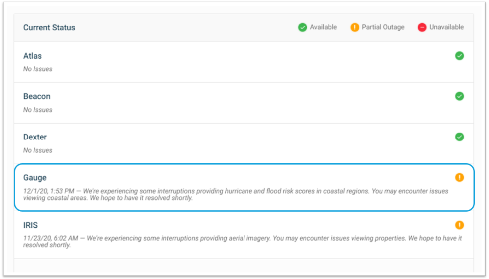 Introducing the new system status page for our weather risk solutions ...